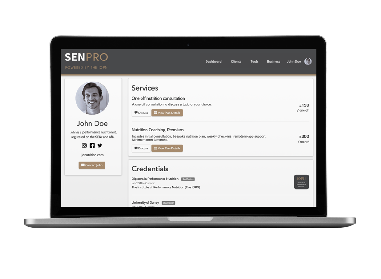 SENPRO - Institute of Performance Nutrition
